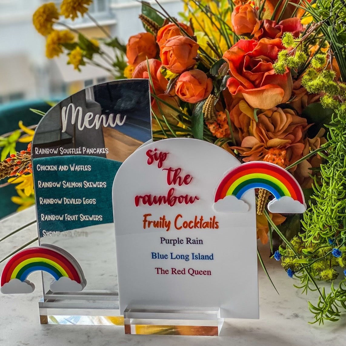 Arched Bar Menu – Be Still Petals & Custom Creations